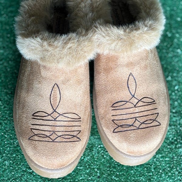 Cowboy Boot Slippers - Etsy