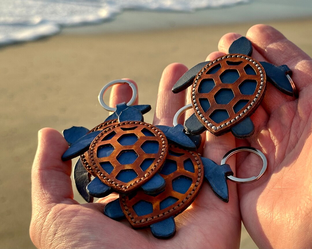 Unique Sea Turtle Key Ring, Keychain, Zipper Pull, Sea Turtle Charm - Etsy