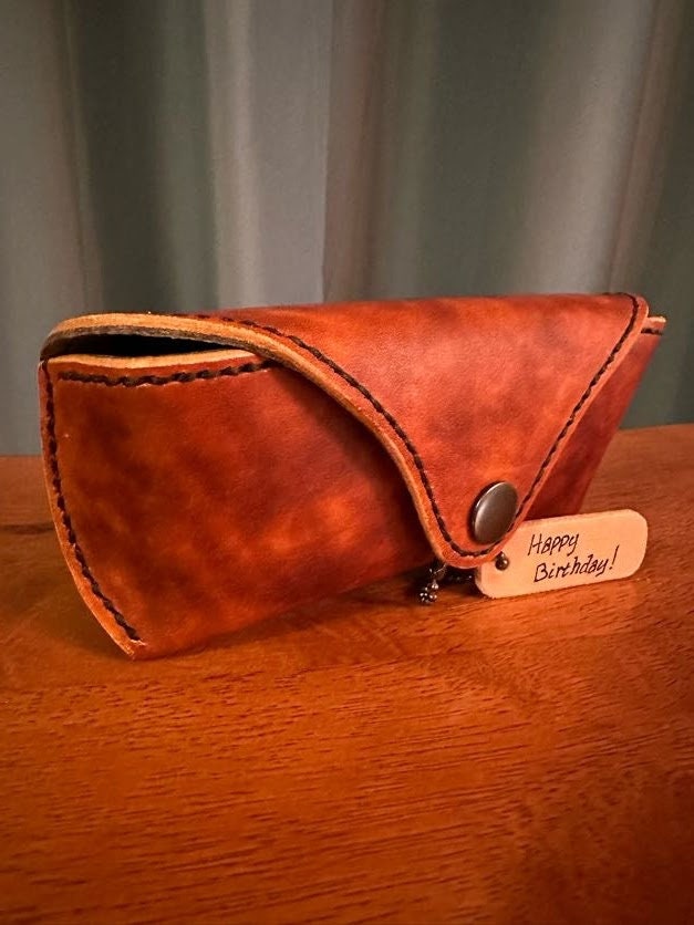 Leather Sunglasses Holder, Custom Eyeglasses Case, Handmade Leather ...