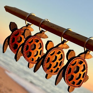 Unique Sea Turtle Key Ring, Keychain, Zipper Pull, Sea Turtle Charm - Etsy