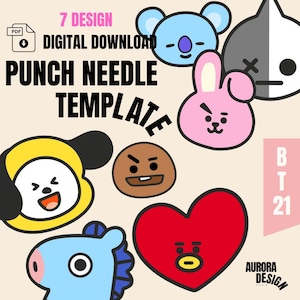 Character Punch Needle Design - Etsy