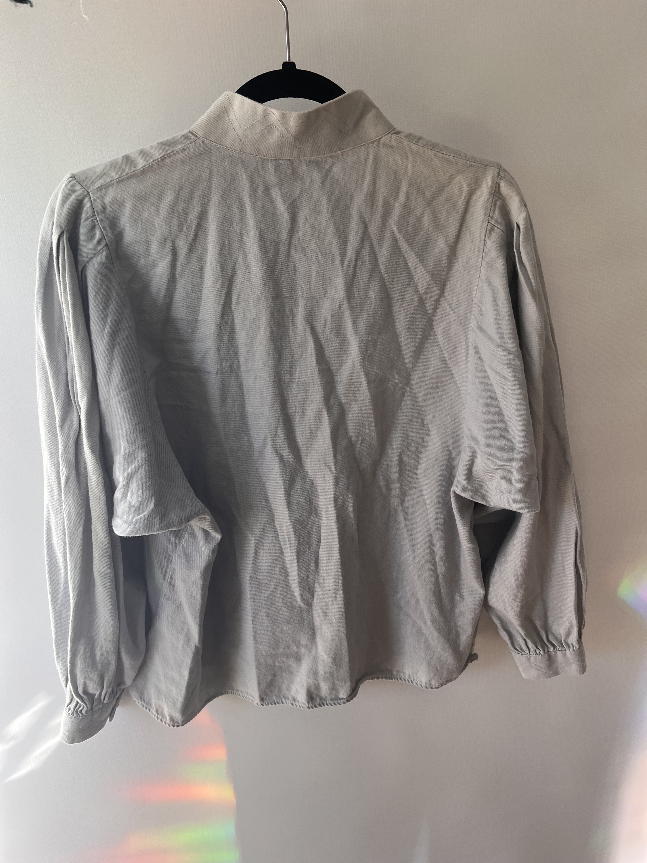 Light Grey Button-up Vintage - Etsy