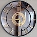 Mirrored Wall Clock: Handmade Modern Home Decor (40cm) - Etsy