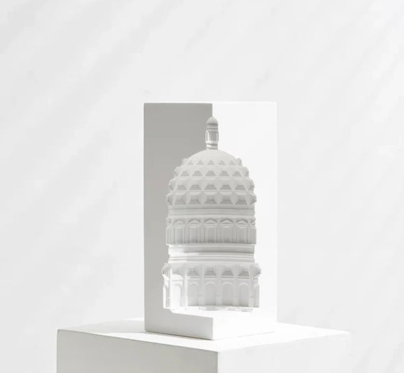 Roman Paris Decor, Roman Dome Statue, Rome Paris Architecture Bookends ...