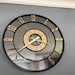 Mirrored Wall Clock: Handmade Modern Home Decor (40cm) - Etsy