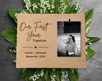 Anniversary Picture Frame 1st Anniversary Gift Picture Frame - Etsy