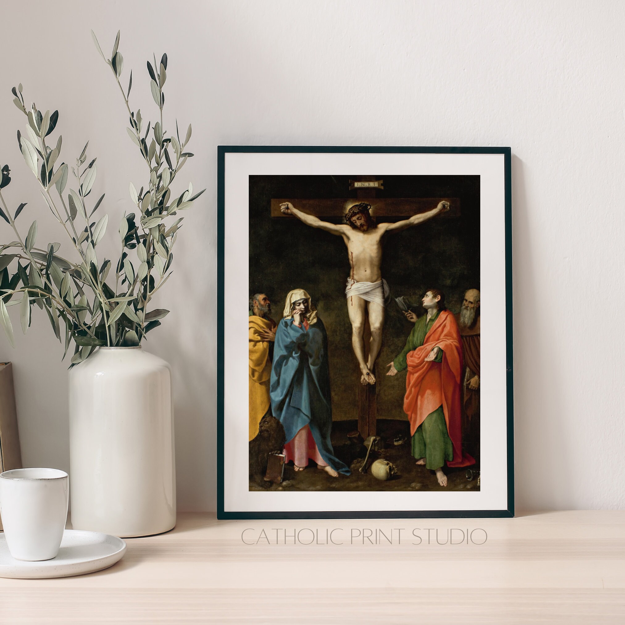 INSTANT DOWNLOAD the Crucifixion of Christ Vintage Painting | PRINTABLE ...