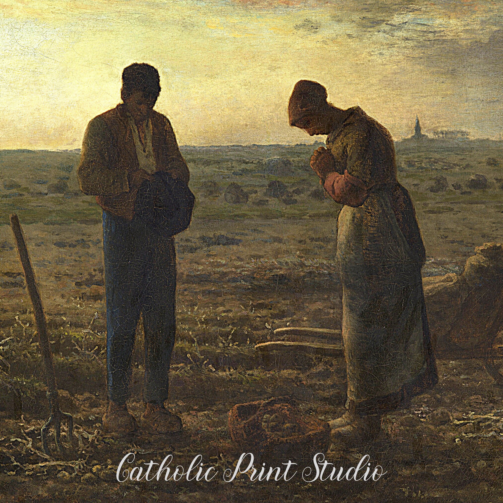 INSTANT DOWNLOAD the Angelus Vintage Painting | PRINTABLE | 5 Sizes ...