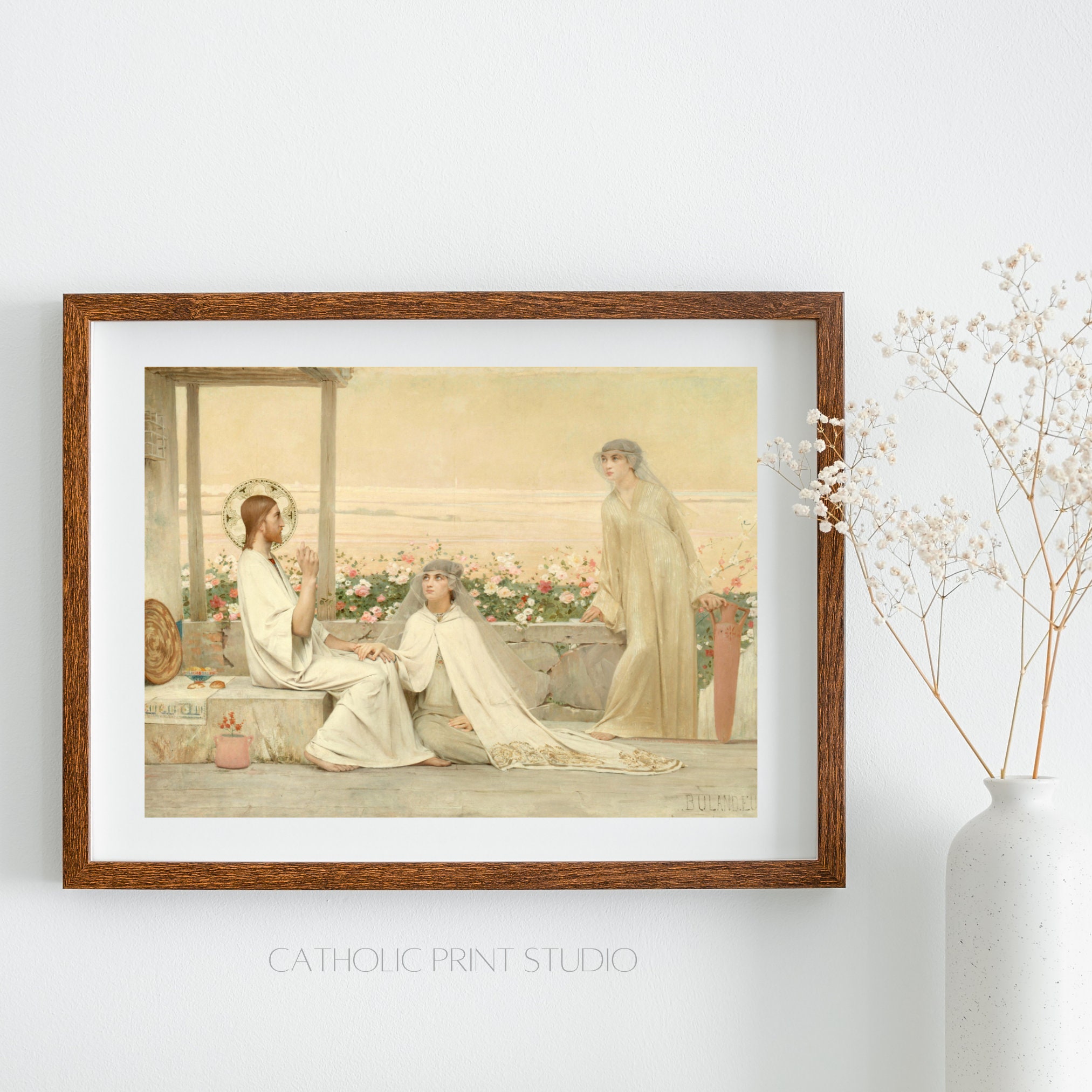 INSTANT DOWNLOAD Vintage Christ in the House of Martha and - Etsy