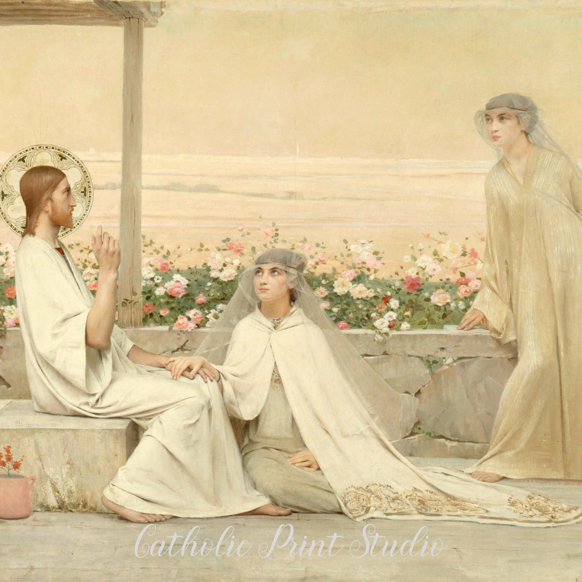 INSTANT DOWNLOAD Vintage Christ in the House of Martha and - Etsy