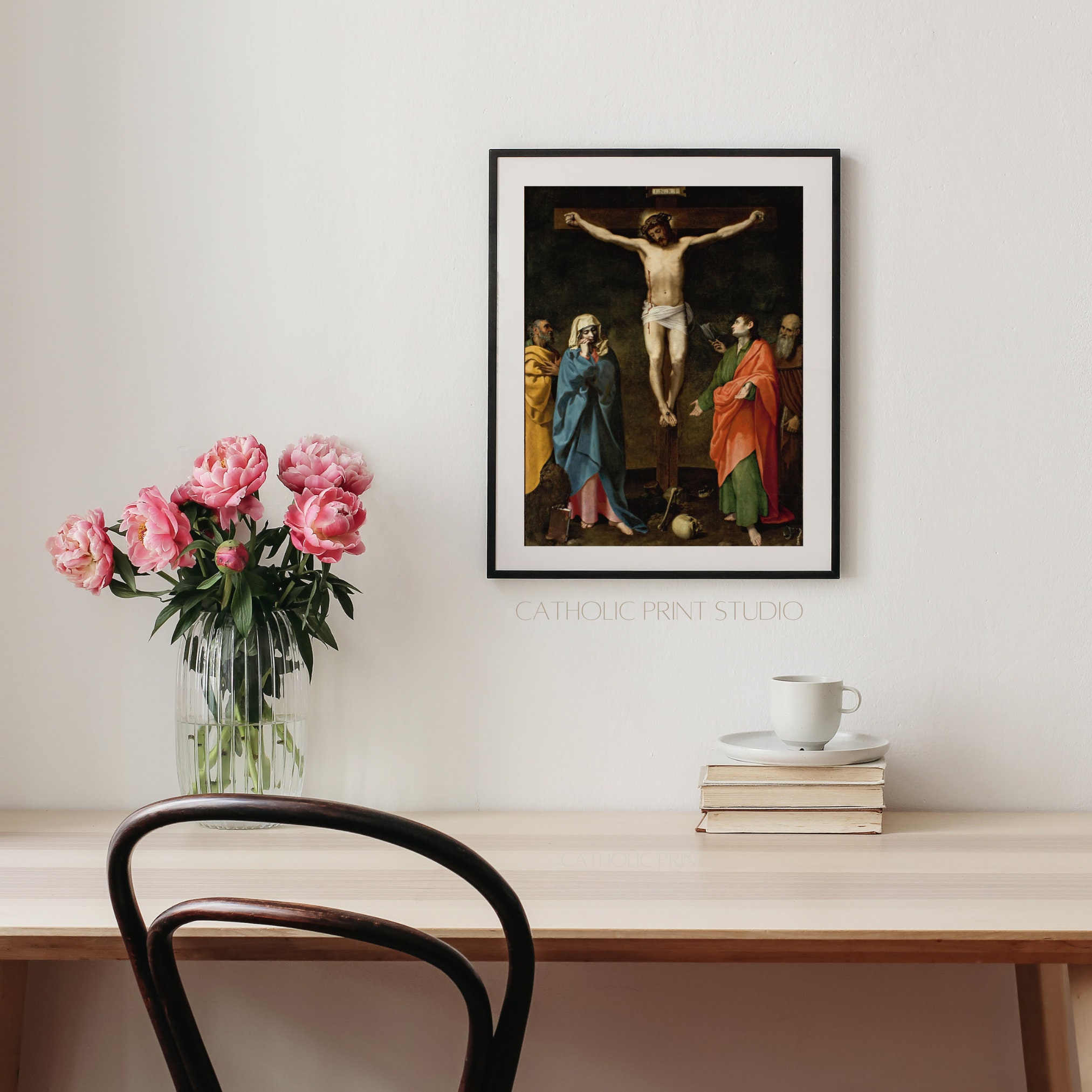 INSTANT DOWNLOAD the Crucifixion of Christ Vintage Painting | PRINTABLE ...