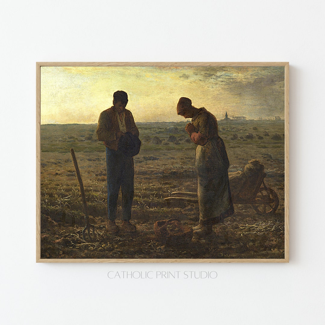 INSTANT DOWNLOAD the Angelus Vintage Painting | PRINTABLE | 5 Sizes ...