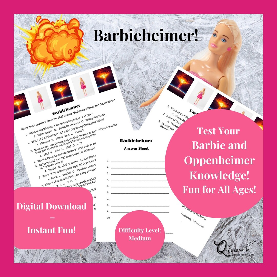 Barbieheimer Trivia Card - Etsy