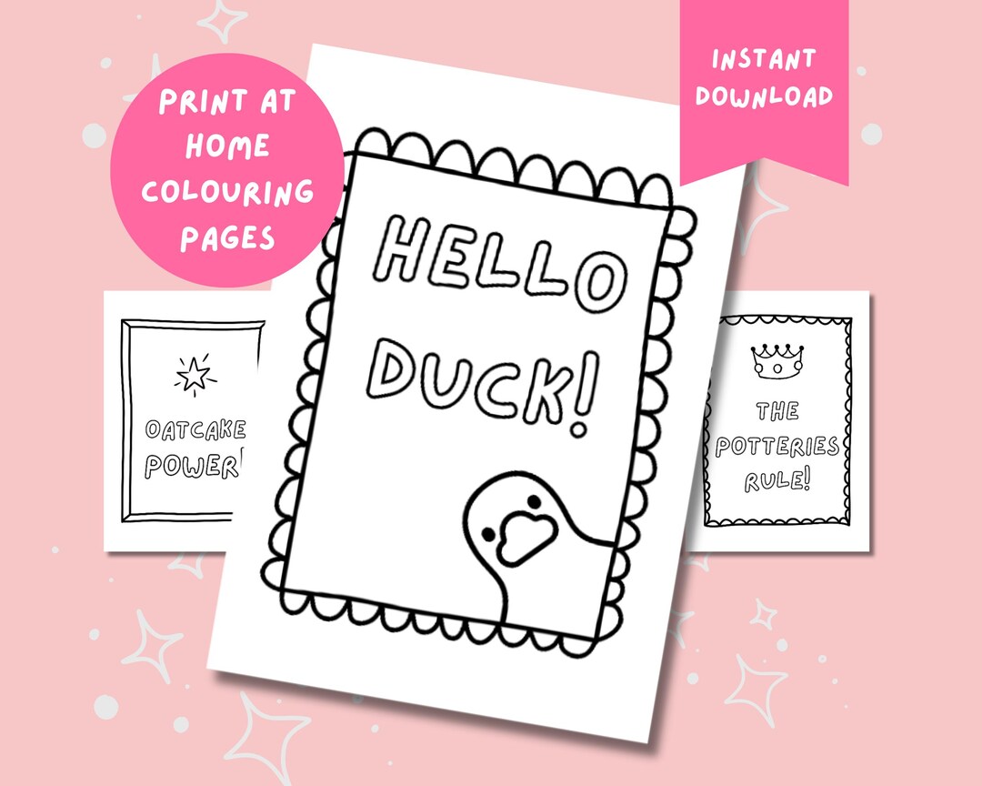 Stoke-on-trent Colouring Pages: Local Dialect A4 Printables (PDF) - Etsy