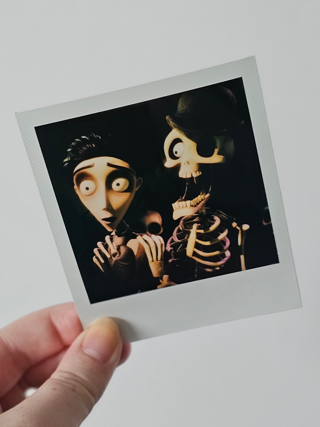 Corpse Bride Tim Burton Movie Scene Victor and Skeleton Polaroid Photo ...