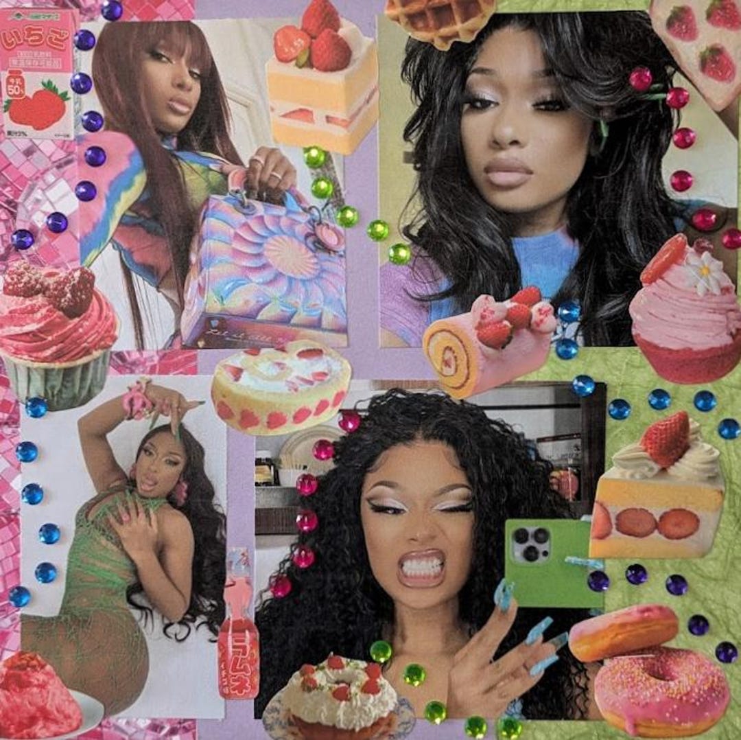Megan Thee Stallion Handmade Collage - Etsy
