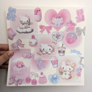 Hello Kitty Handmade Collage - Etsy