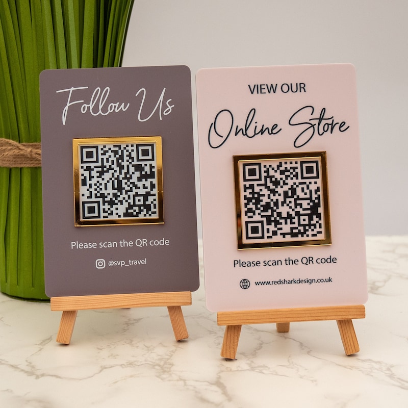 Scan Qr Code Business Sign - Etsy UK