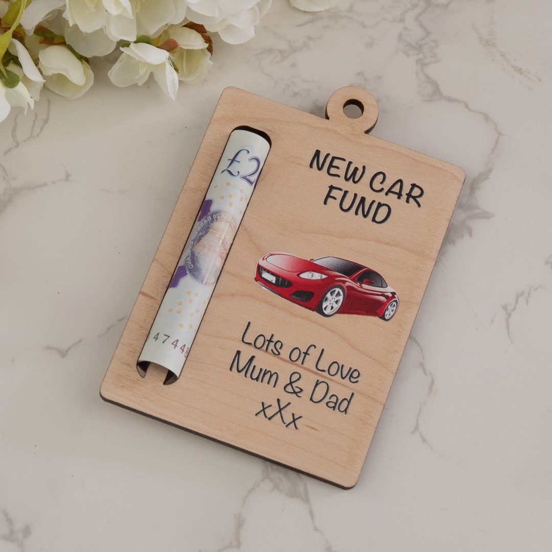 Personalised New Car Fund Money Holder - Etsy