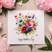 Flower Bouquet Mothers Day Card, Happy Mothers Day Card, Card for ...