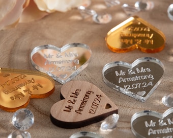 Wood Wedding Table Decorations: Wooden Love Heart Wedding Table ...