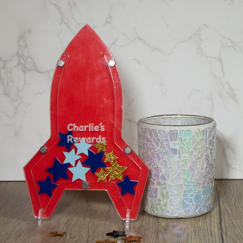 Personalised Rocket Reward Drop Box - Etsy