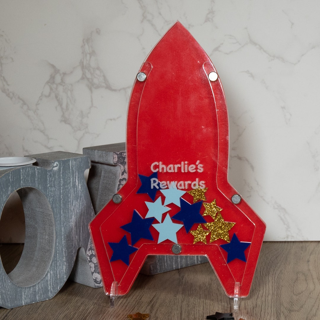 Personalised Rocket Reward Drop Box - Etsy