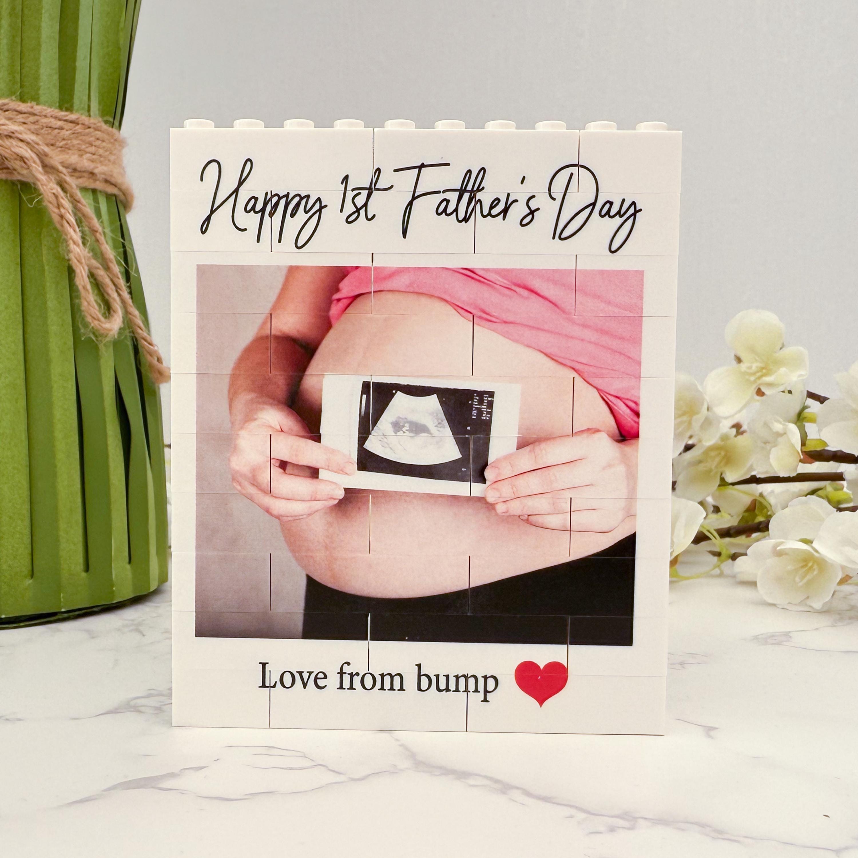 Personalised 1st Father’s Day LEGO® Photo Block From Bump to Daddy ...