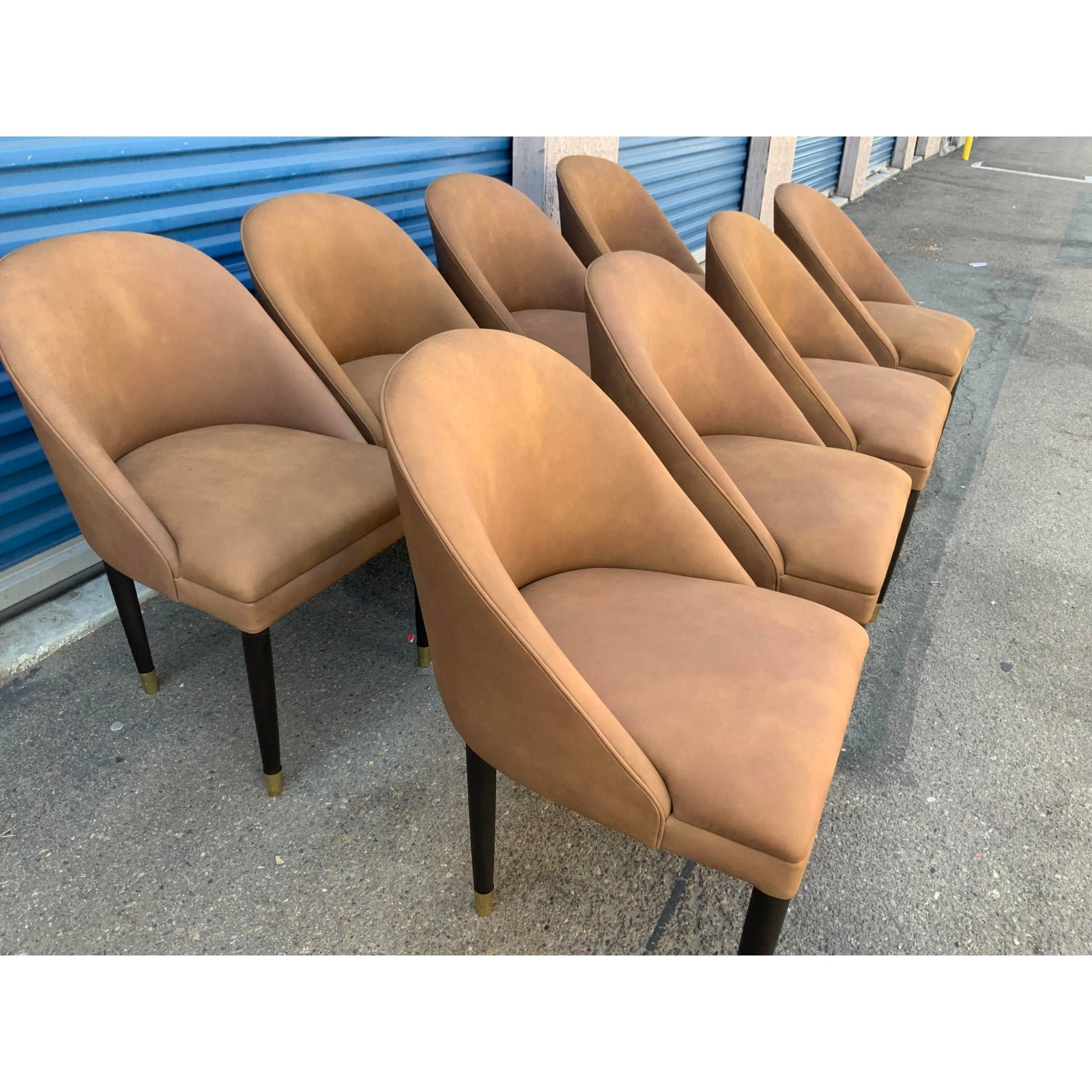 Modern Bucket Dining Chairs Set of 8 - Etsy