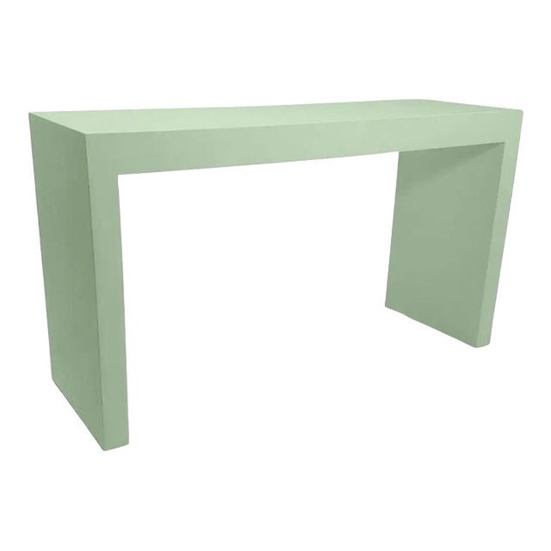 Late 20th Century Parsons Style Mint Green Console Table - Etsy