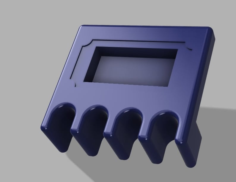 Stl Files for 3D Print Pool Cue Holder With Name Plate and Weight ...