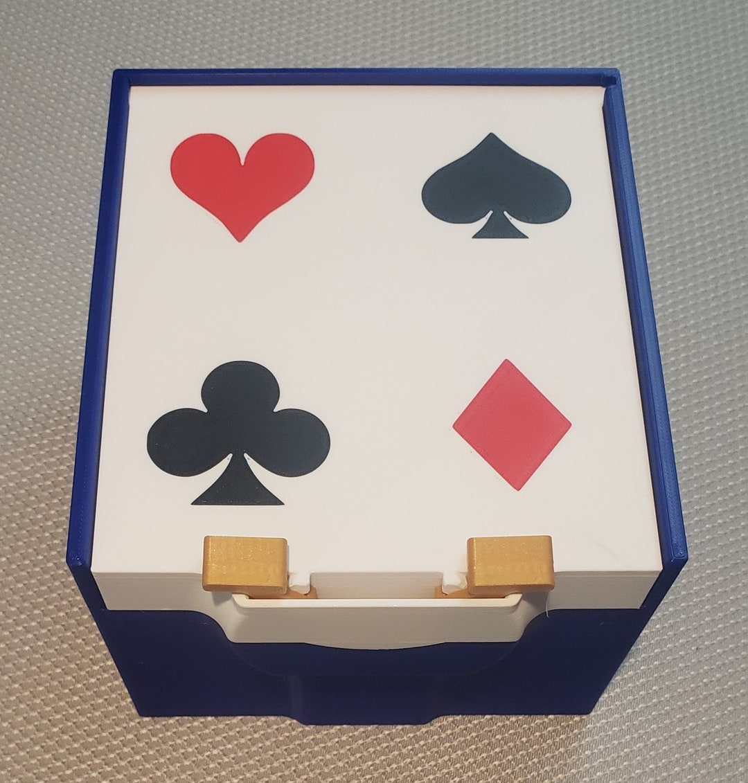 3D Print Card Box STL Files: Trick Latch, Holds 16 Decks - Etsy