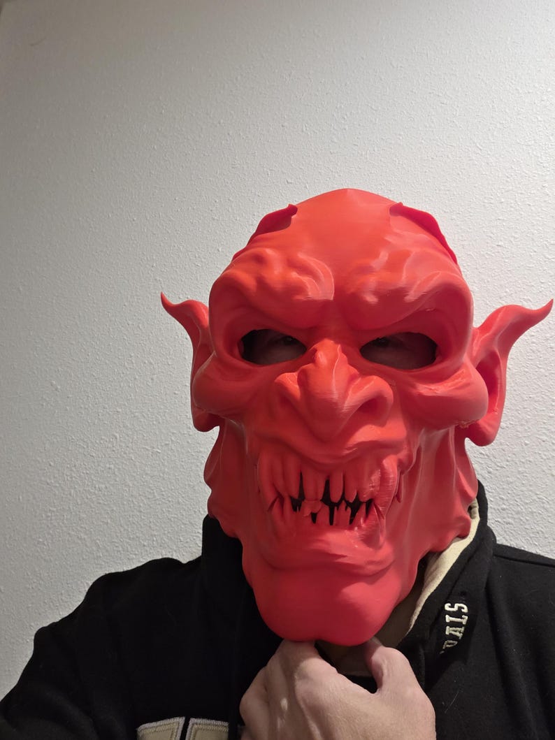 3D Print Demon Mask STL Files – Cosplay Prop - Etsy