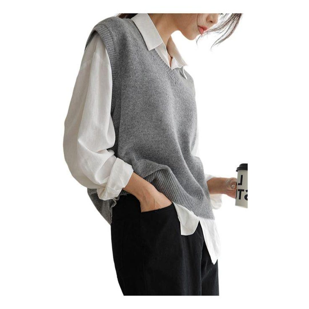 Hand Knitted Oversized Vest Pattern - Stylish & Easy-to-follow PDF ...