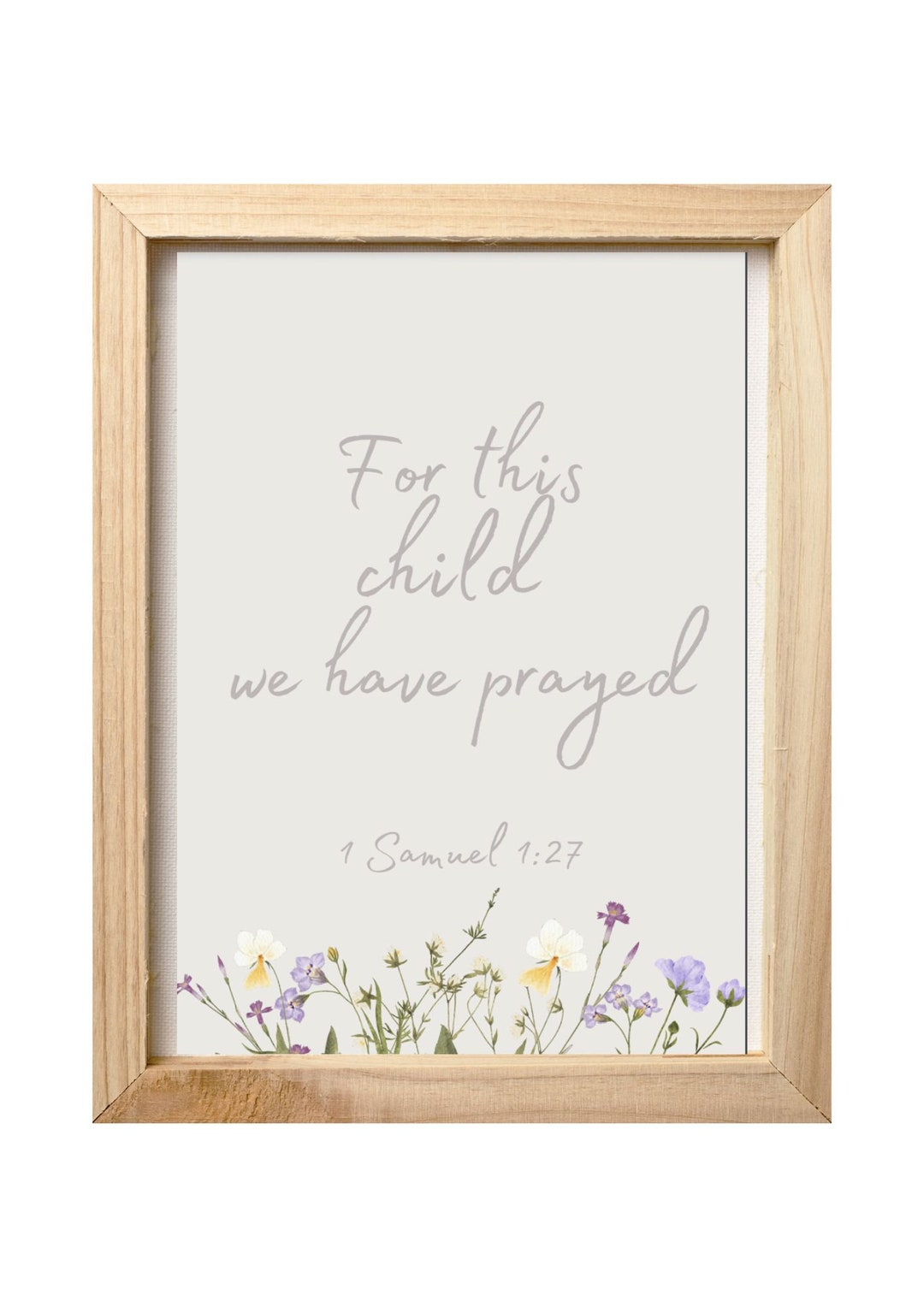 For This Child I Have Prayed Nursery Wall Art - Etsy