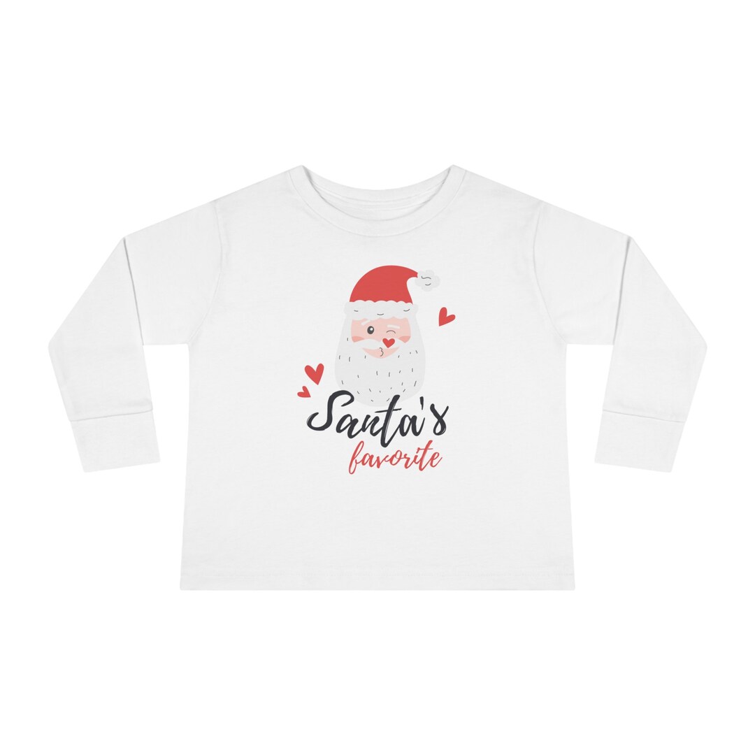 Festive Santa's Favorite Christmas T-shirt, Holiday Tee, Xmas Gift ...