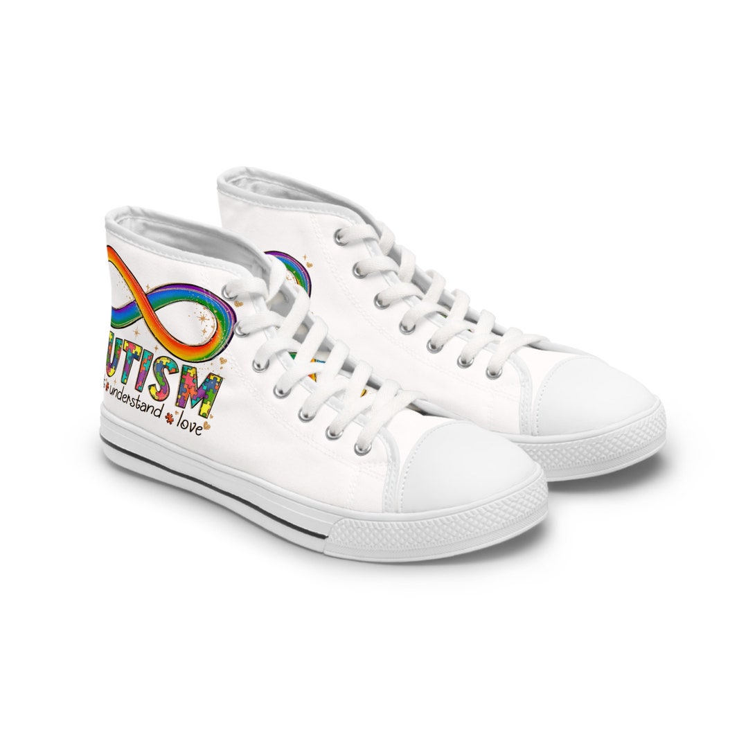 Autism Awareness High Top Sneakers: Supportive Women's Shoes - Etsy