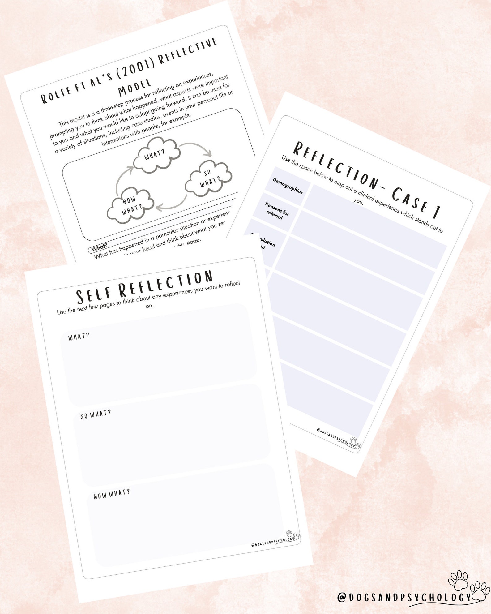 Reflective Model Template (rolfe Et Al., 2001) - Etsy