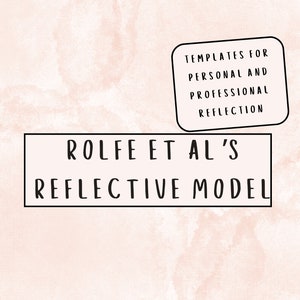 Reflective Model Template (rolfe Et Al., 2001) - Etsy