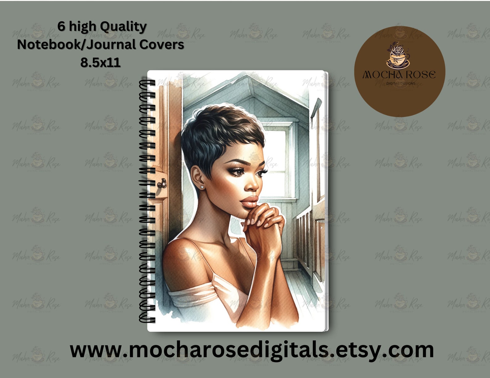 Black Woman Praying in a Prayer Closet Notebook Covers, Journal Covers ...