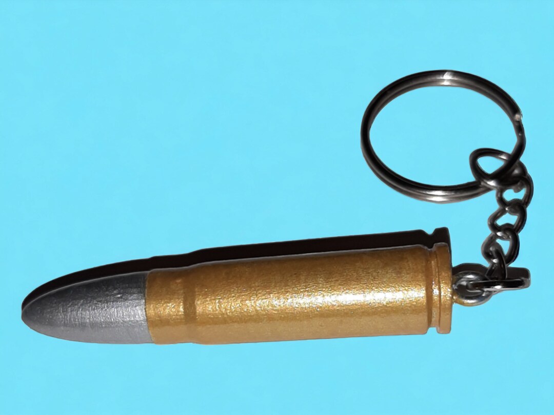 Personalized Revolver Bullet Key Ring - Etsy