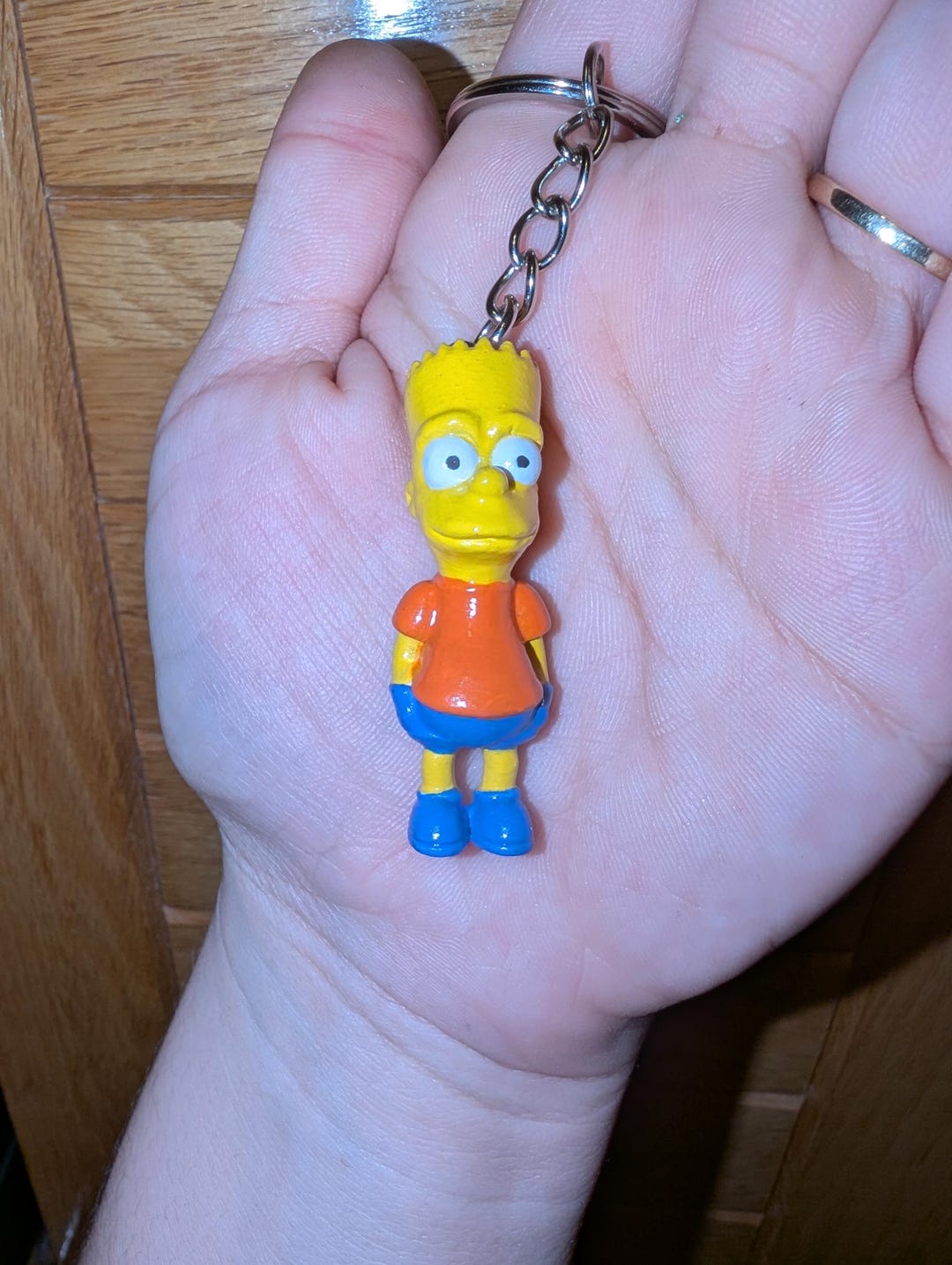 Bart Simpson Personalized Key Ring, the Simpsons - Etsy