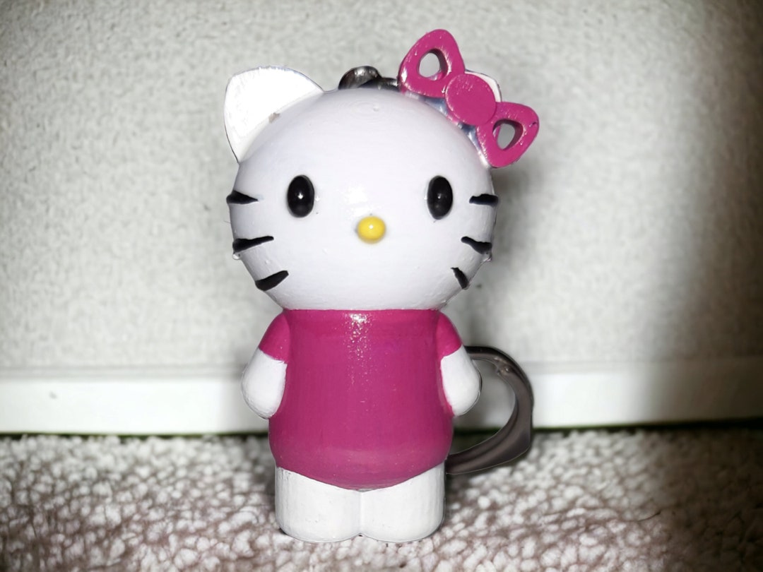 Personalized Hello Kitty Key Ring/cat Key Ring - Etsy