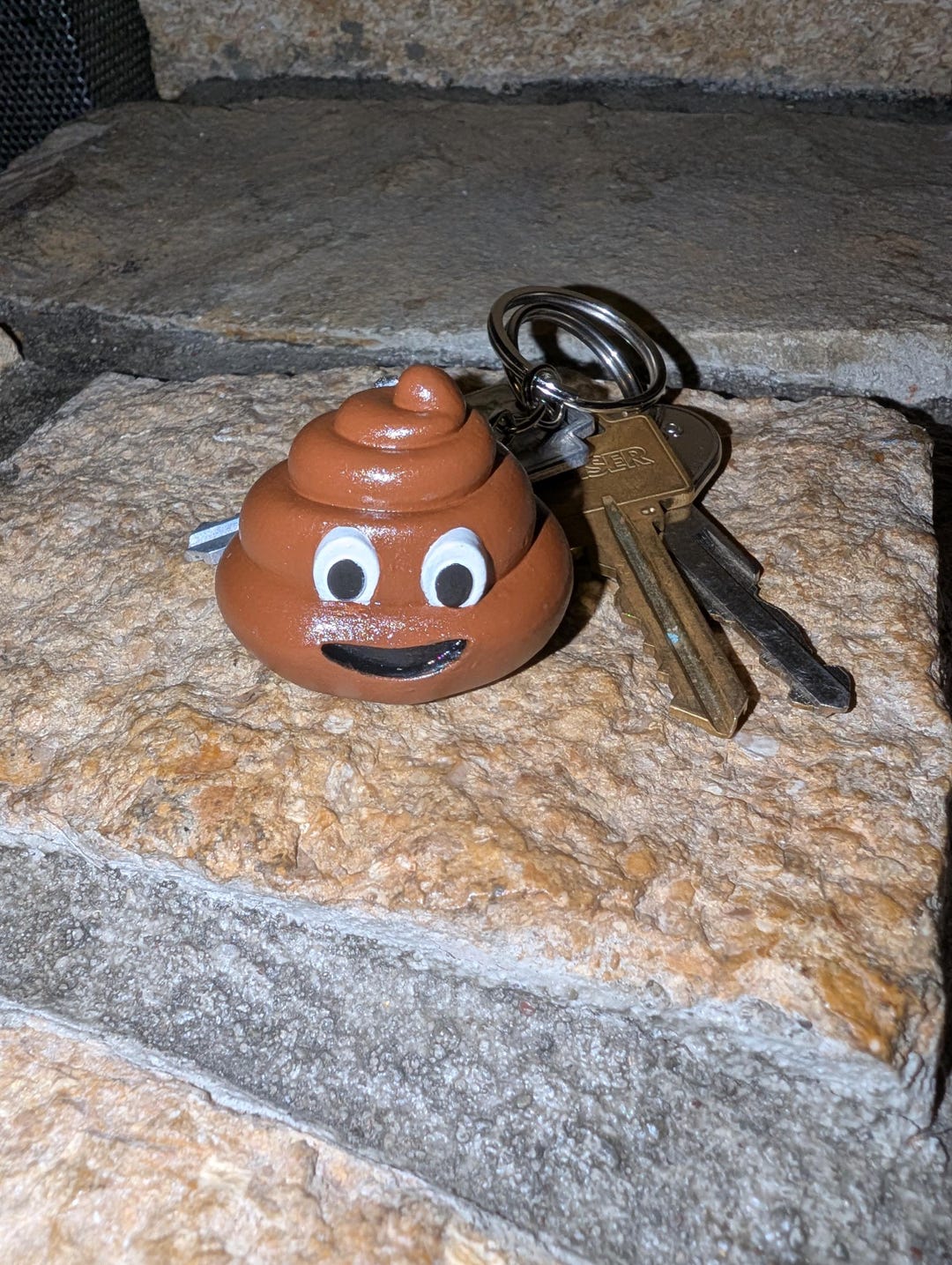 Emoji Keychain, Poop, Emoticons, Funny, Humor, Messenger, Turd ...
