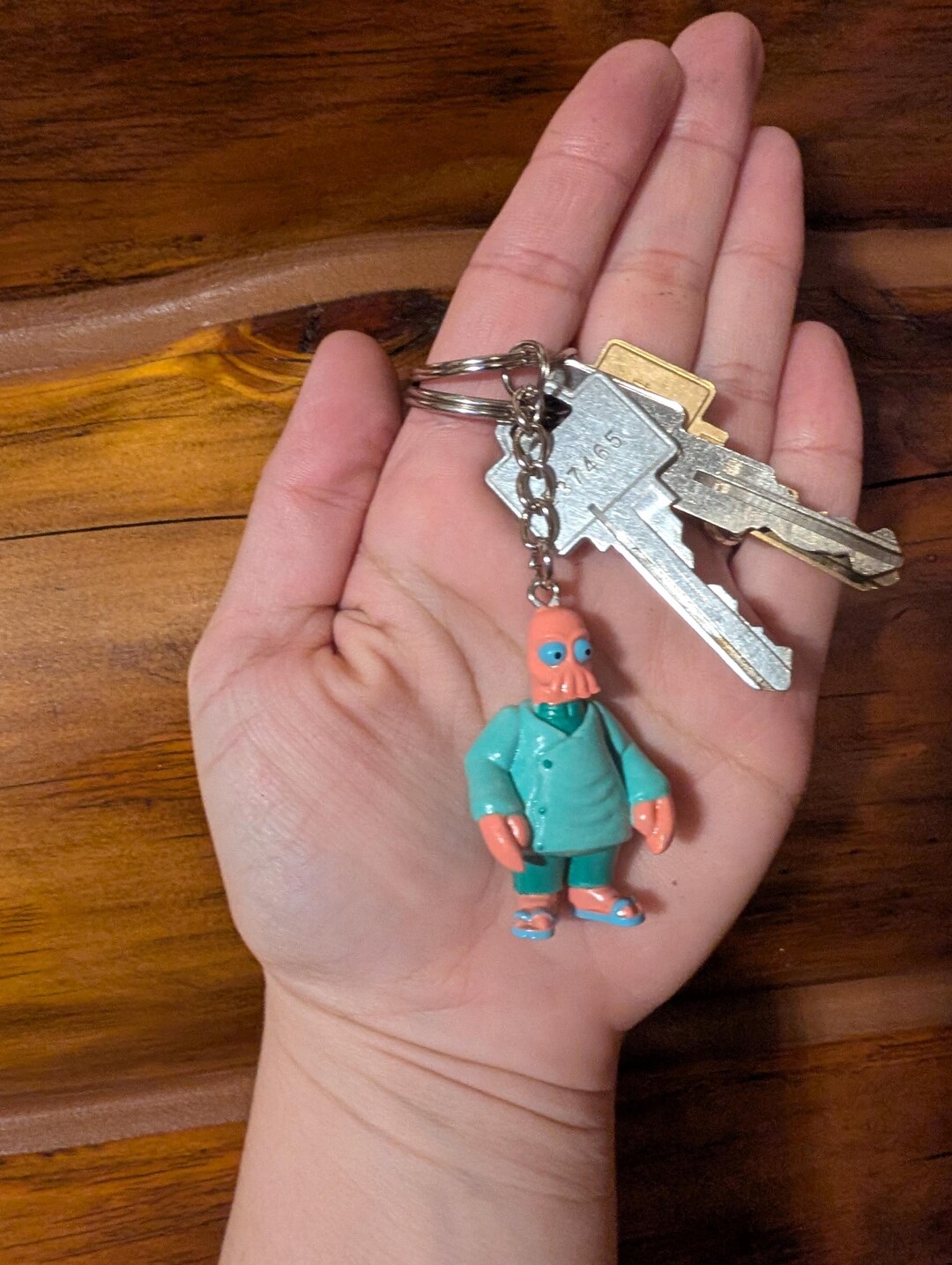 Personalized Keychain Harold Zoid, Space Crustacean From Futurama - Etsy