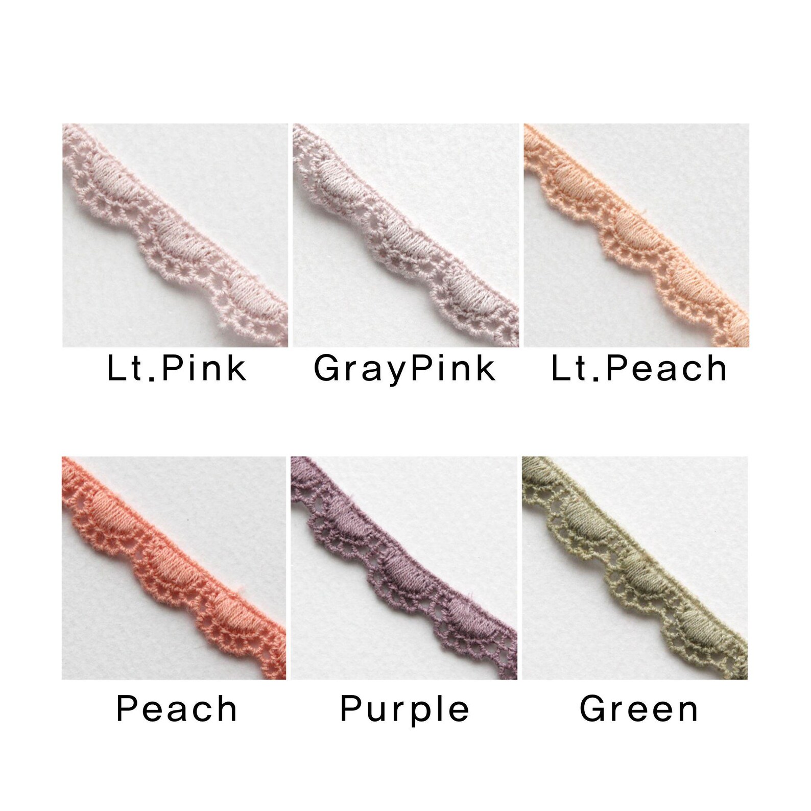 Semicircle Scallop Edge Lace Trim 5/10yards - Etsy