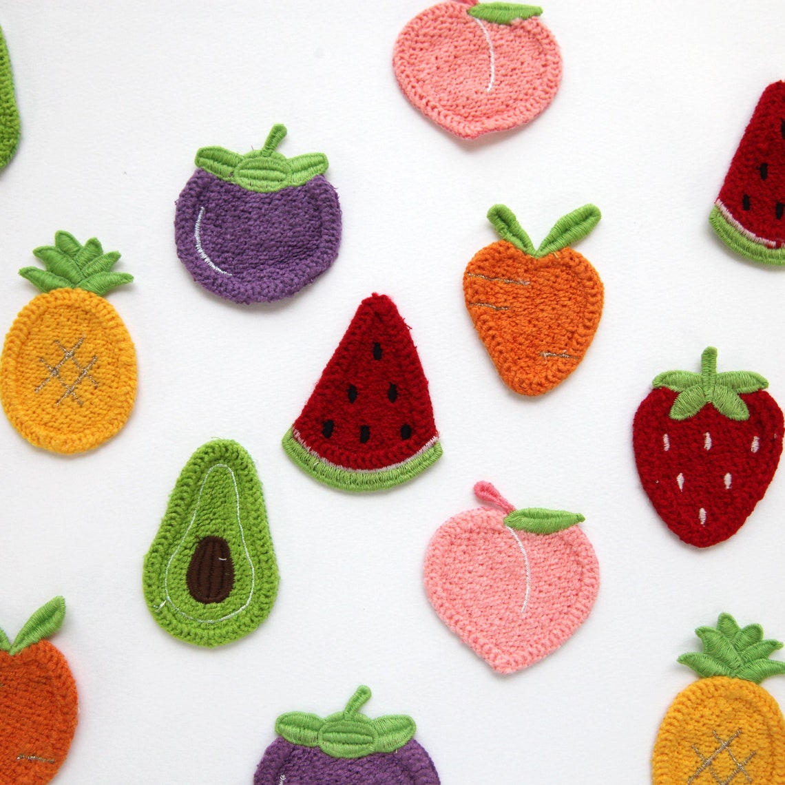 Fruit Embroidered Patch 4/10pcs - Etsy