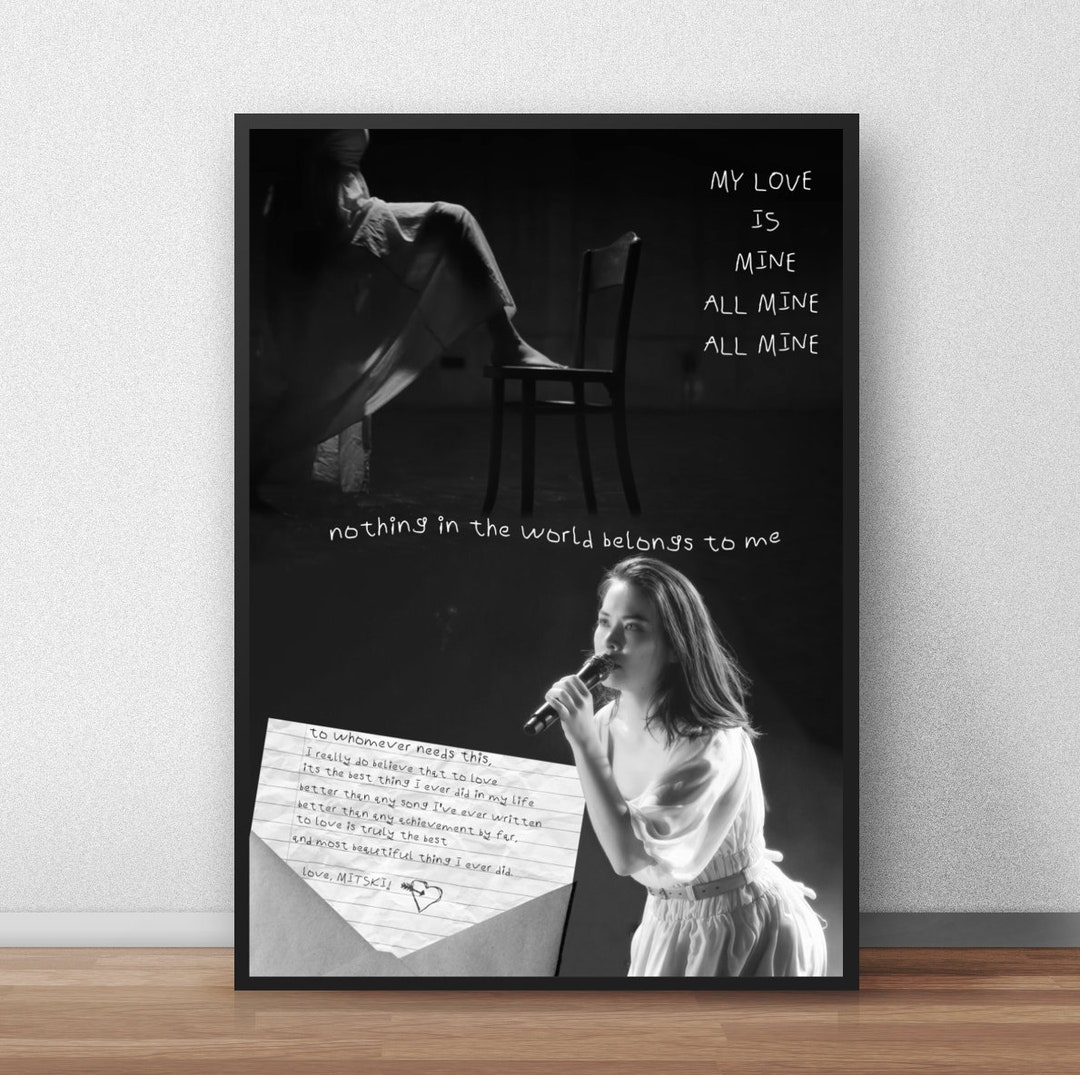 Mitski My Love Mine, All Mine A4 Poster - Etsy