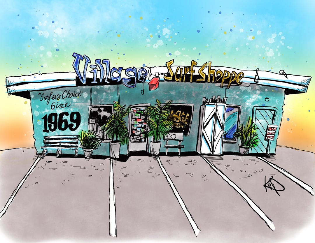 The Village Surf Shoppe at Murrell’s Inlet, Garden City, SC | 8.5X11 ...