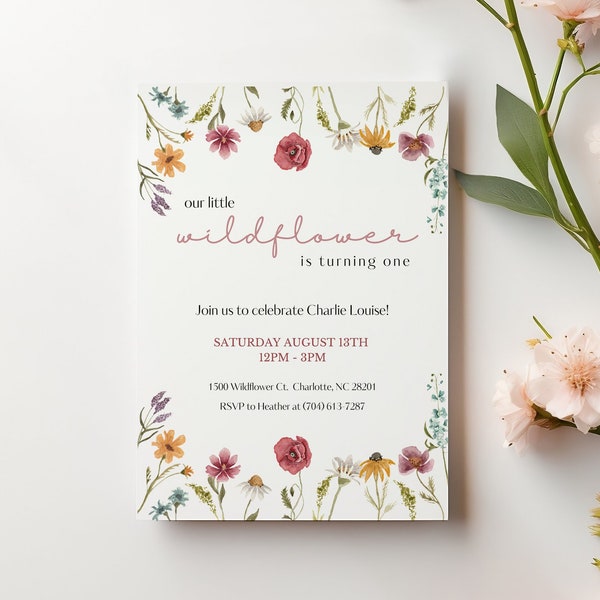 Floral 1st Birthday - Etsy